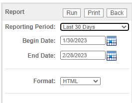 How do I filter reports by employee or date range and set report ...